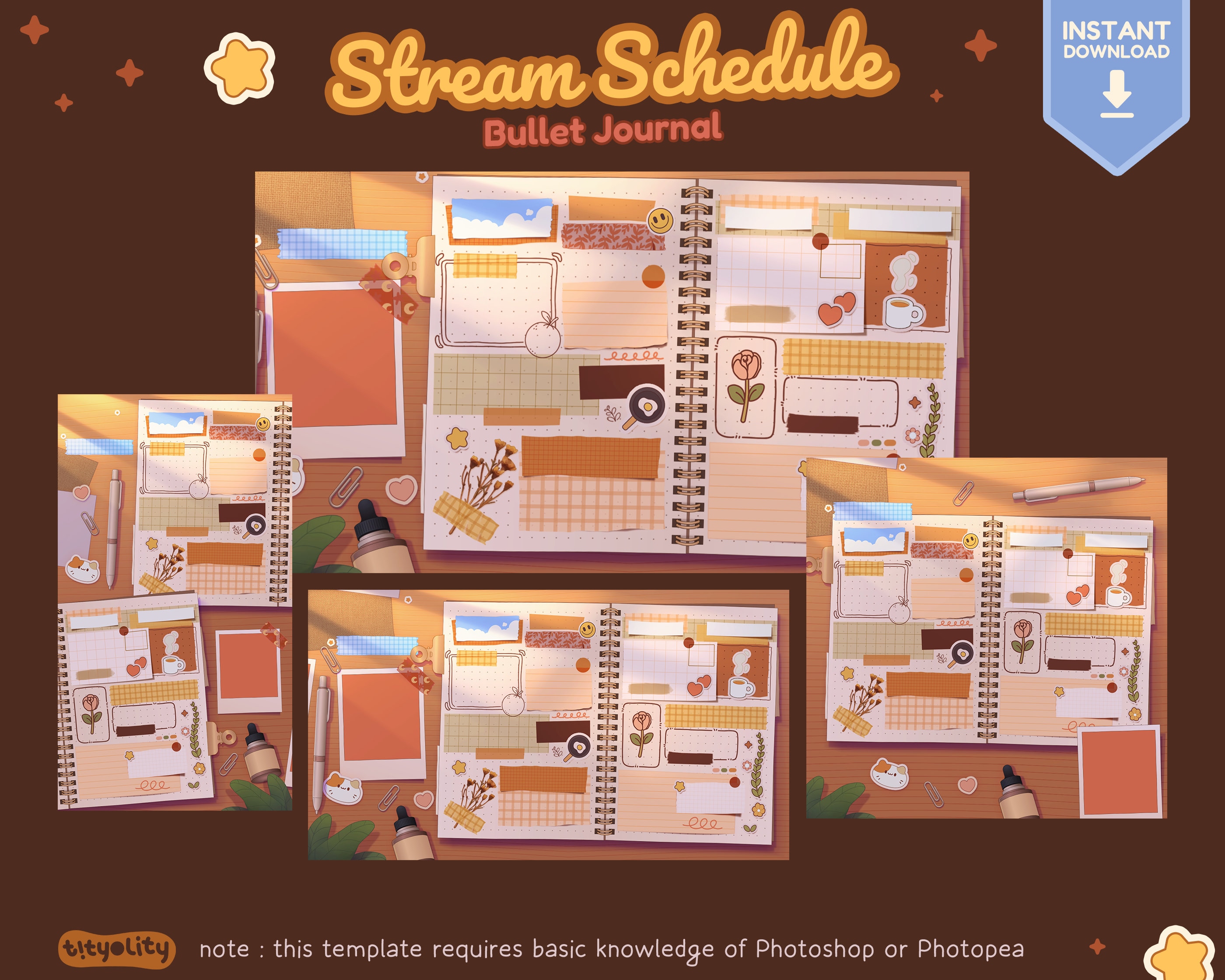 Anime Stream Schedule Template: Vtuber Content Calendar (PSD File) - Etsy