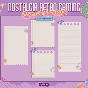 Animated Retro Gaming Stream Overlay: Nostalgic Lofi Twitch Bundle ...