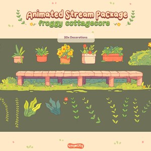 Animated Cute Frog Overlay | Froggy Cottagecore Overlay Package | Cozy ...