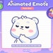 Cute Polar Bear Animated Emote Hmm Emote Thinking Emoji Little Polar ...