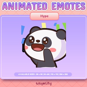 Animated Chibi Panda Emotes Pack for Twitch and Discord - Etsy