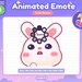 Cute Bunny Animated Emote Loading Emote Buffering Twitch Emote Kawaii ...