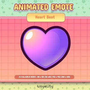Animated Purple Heart Emote for Twitch (digital Download) - Etsy