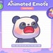 Cute Panda Animated Emote | Gasp Emote | Kawaii Panda Emoji for Twitch ...