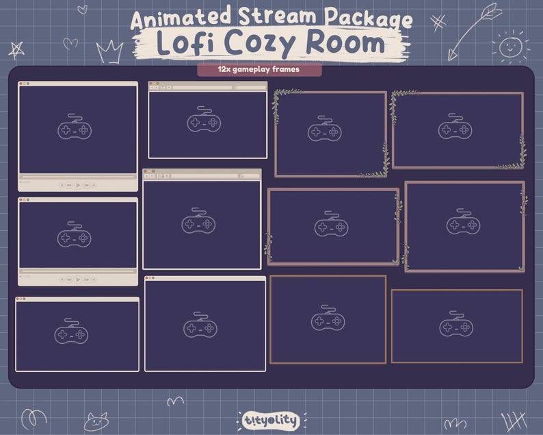 Animated Lofi Cozy Room Stream Package: Twitch, OBS, Streamlabs ...