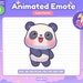 Cute Panda Animated Emote | Dancing Emote | Floss Dance | Kawaii Panda ...