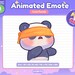 Cute Panda Animated Emote | Blind Emote | Kawaii Panda Bear Emoji for ...