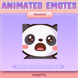 Animated Chibi Panda Emotes Pack for Twitch and Discord - Etsy