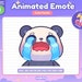 Cute Panda Animated Emote | Cry Emote | Kawaii Panda Emoji for Twitch ...