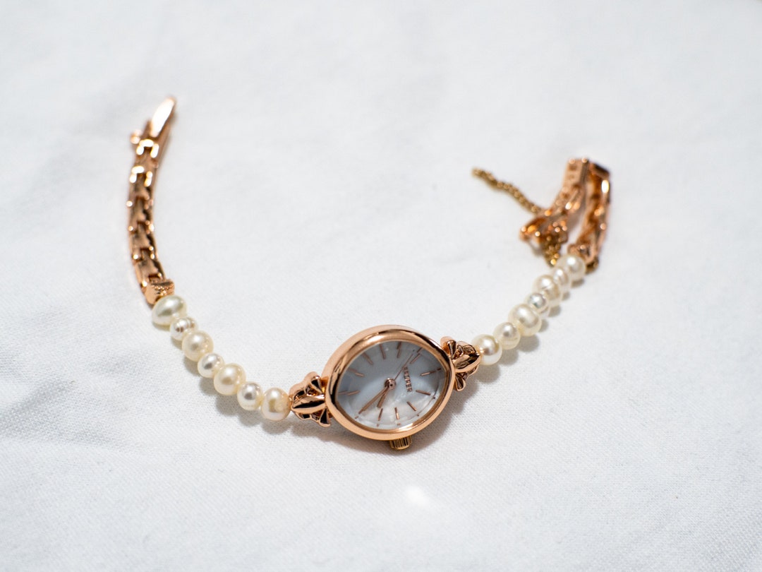Rose Gold Pearl Women's Watch, Small Face Watch for Women, Durable ...