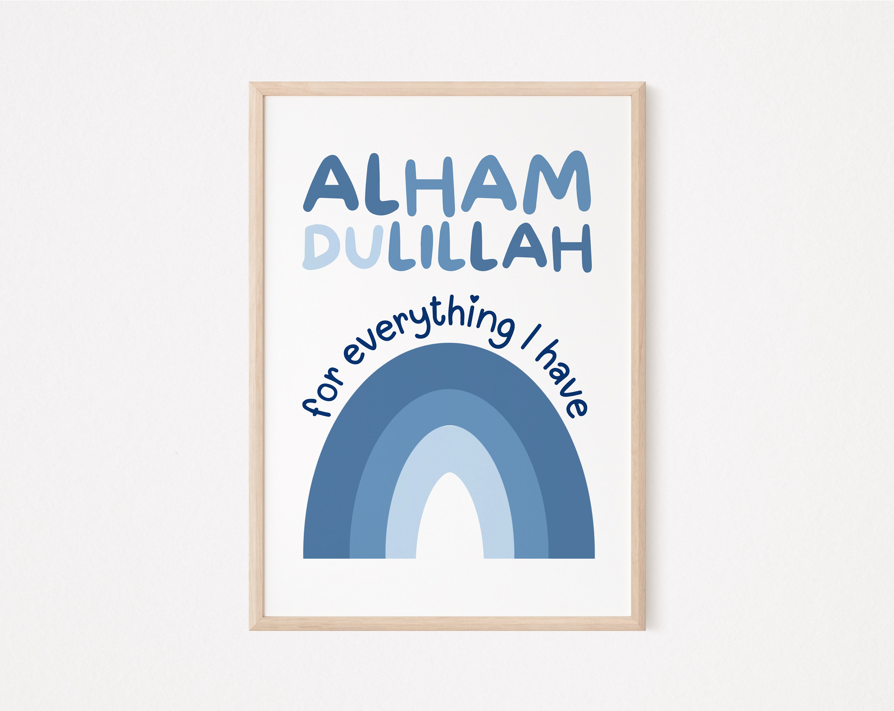 Bismillah Wall Art, Set of 3 Islamic Nursery Posters and Prints, Muslim ...