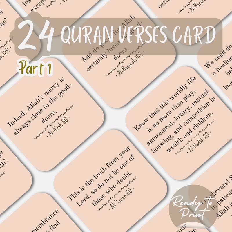 Quran Verses in a Jar - Etsy