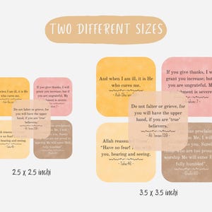 Quran Verse Cards, Islamic Flashcards, Affirmation Cards for Muslims ...