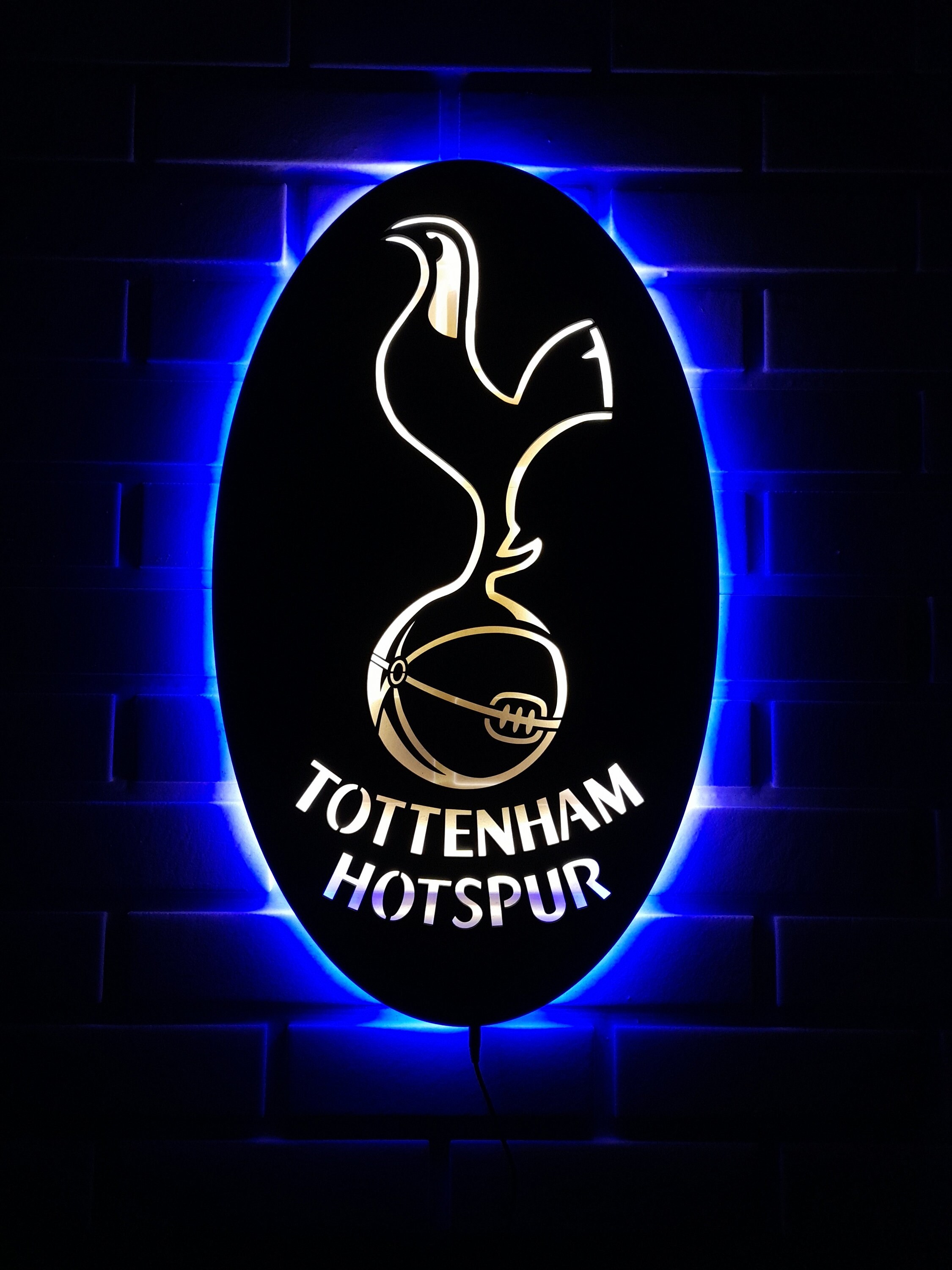 Tottenham Led Sign Tottenham Wall Art Tottenham Led Light - Etsy