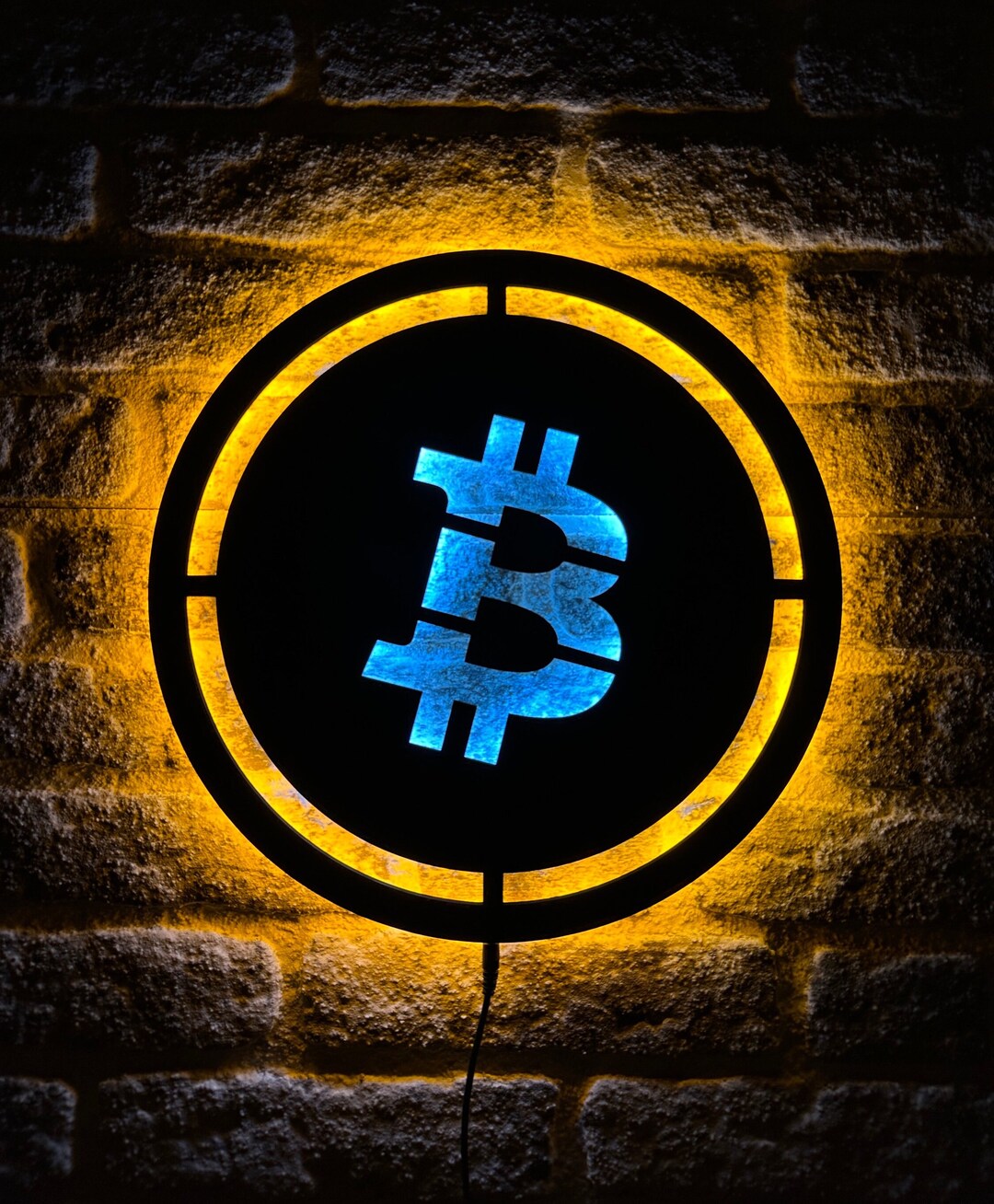 Bitcoin Led Sign Bitcoin Wall Art Bitcoin Led Light Bitcoin - Etsy