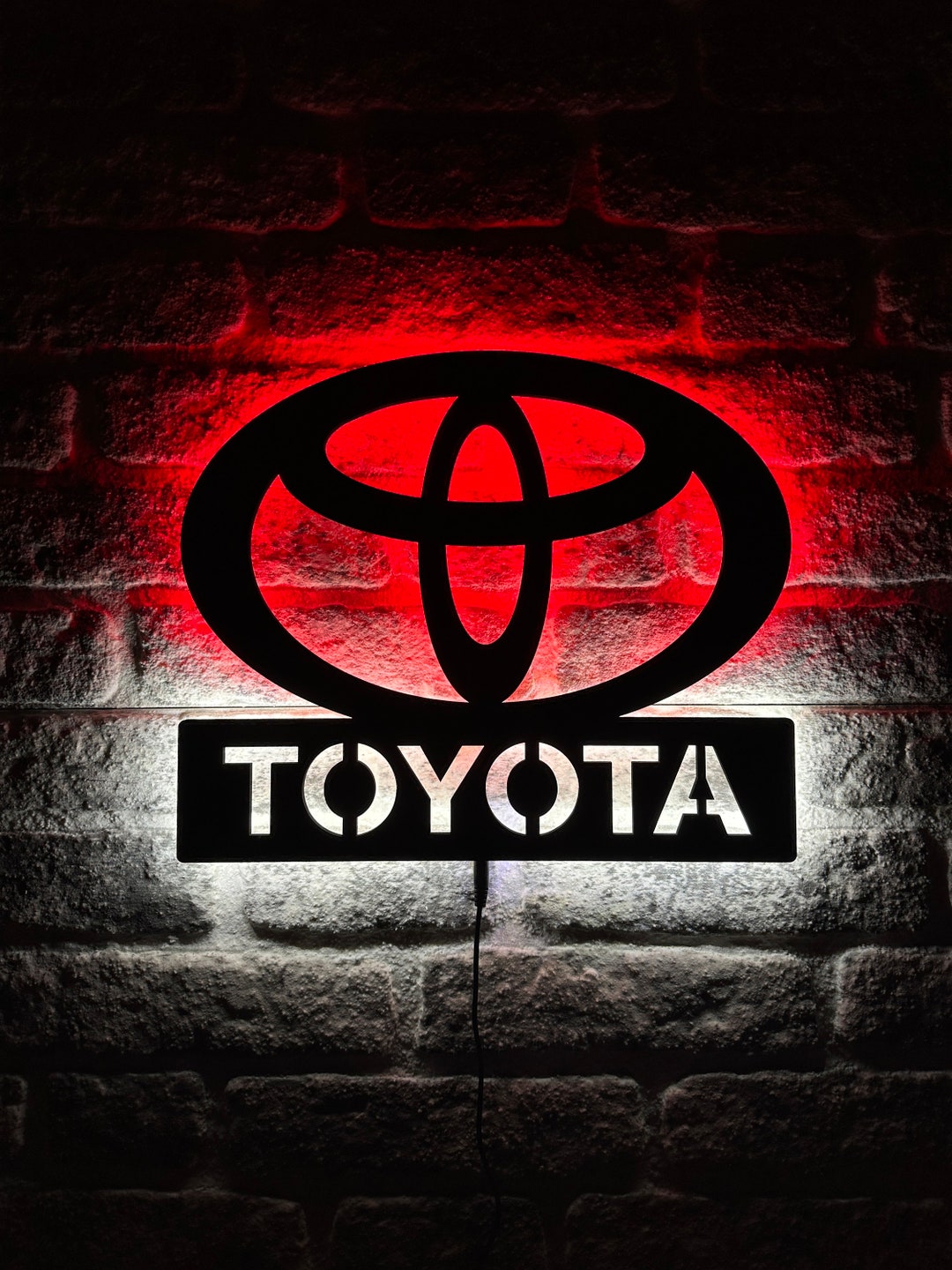 Toyota Led Sign Toyota Wall Art Toyota Led Light Toyota - Etsy