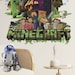 Peel and Stick Minecraft Wall Decal Video Games Wall Sticker Steve ...