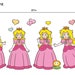 Super Mario Wall Decal Princess Peach Wall Sticker Nintendo Wall Art ...