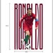 Peel and Stick C Ronaldo Wall Decal Ronaldo Wall Sticker for Bedroom ...