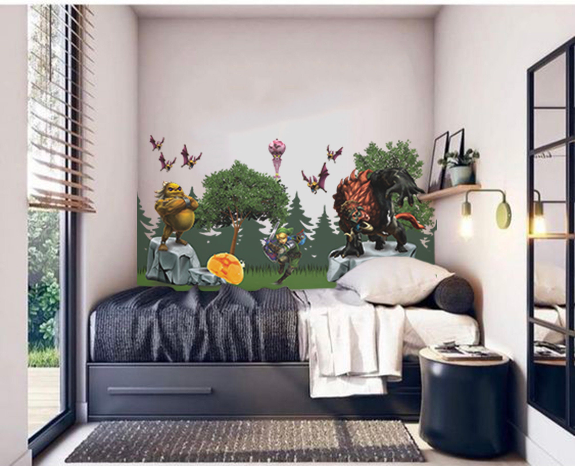 Removable Legend of Zelda Wall Decal Zelda Wall Sticker for - Etsy