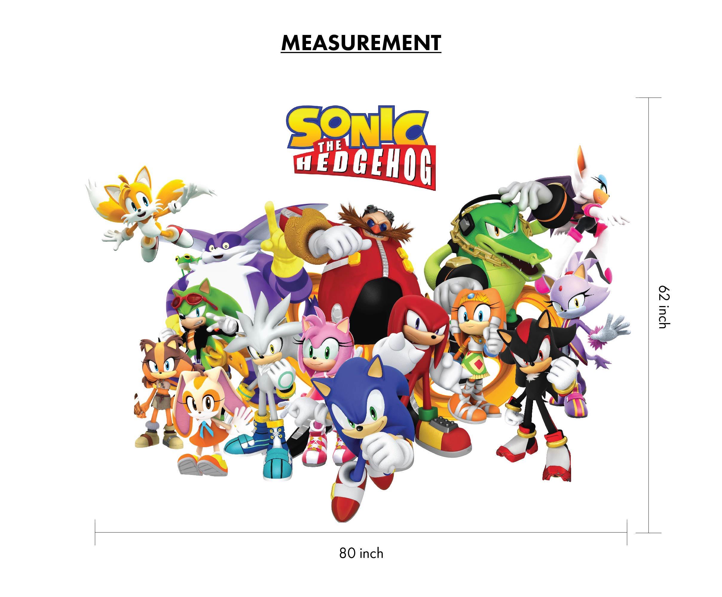 Removable Sonic the Hedgehog Wall Decal Amy Rose Wall Sticker for ...