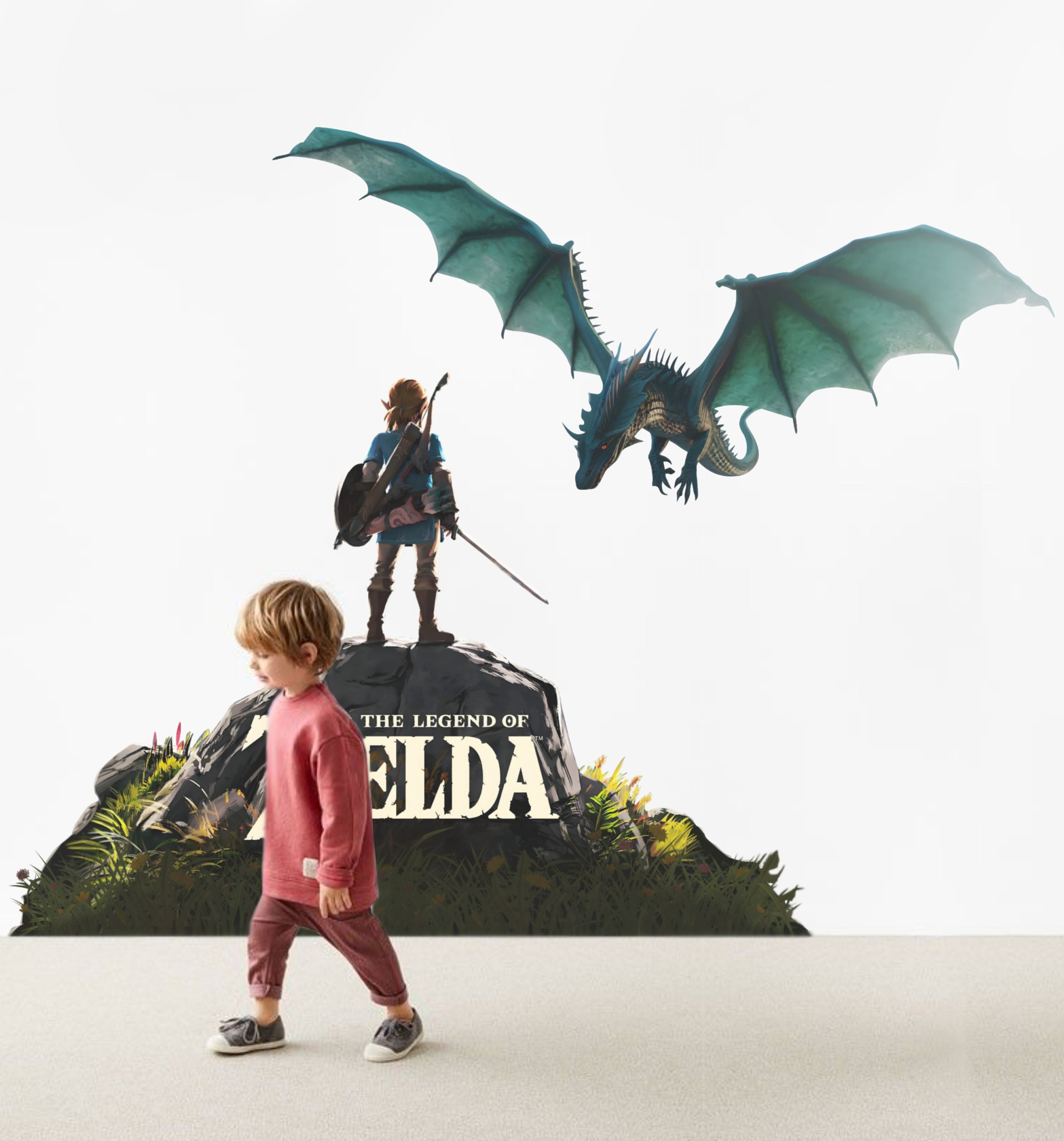 Peel and Stick the Legend of Zelda Wall Decal Argorok Dragon Wall ...