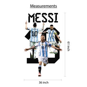Removable Vinyl Lionel Messi Wall Decal Football Wall Sticker for ...
