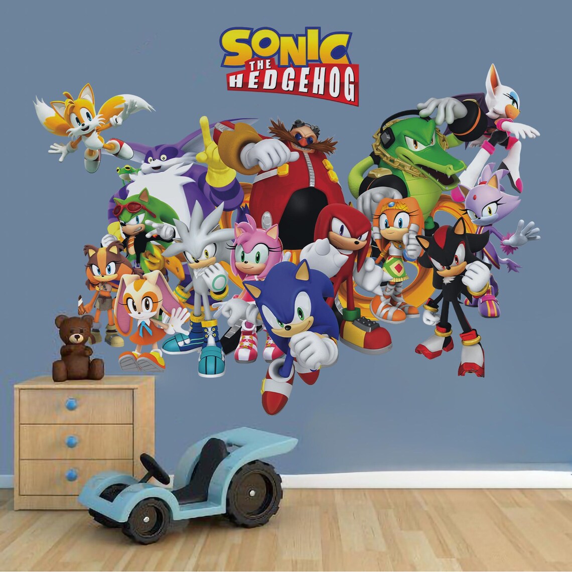 Removable Sonic the Hedgehog Wall Decal Amy Rose Wall Sticker for ...