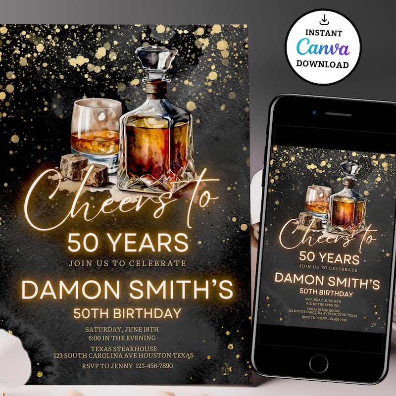 Men Birthday Invite - Etsy