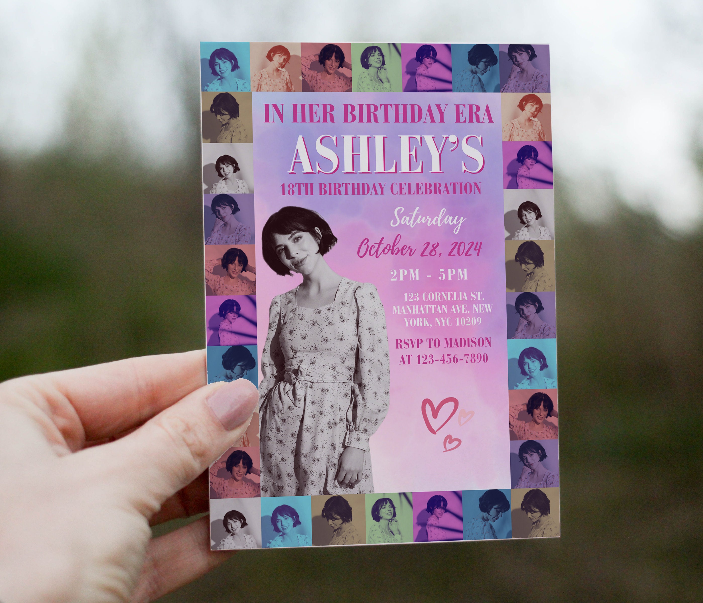 In Her Birthday Era Invitation, Girl's Birthday Invitation, Canva ...