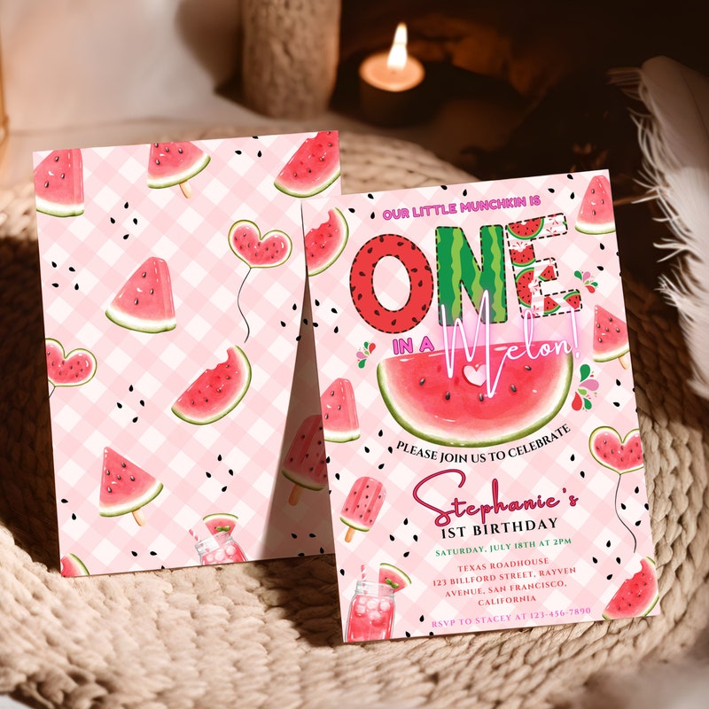 Watermelon Invitation - Etsy