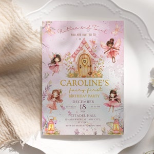 Fairy Invitation Fairy Birthday Invitation Fairy Party Invitation ...