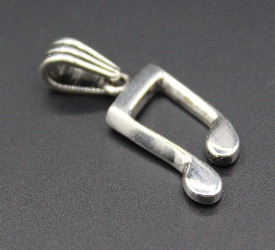925K Sterling Silver Musical Note Charm Pendant Necklace, Music ...