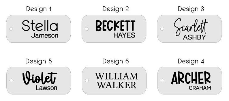 Personalized Backpack Tag – Custom Acrylic Travel Tag, Backpack Name ...