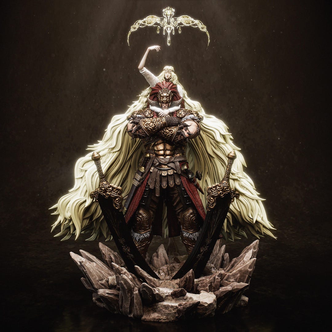 Starscourge Radahn 3D Figure by CA3D elden Ring Inspired Resin Figure ...