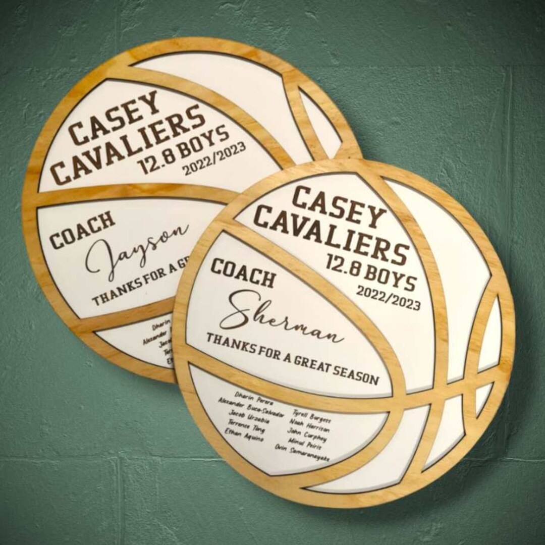 Basketball Coach Award SVG & DXF Cutting Machine File - Etsy