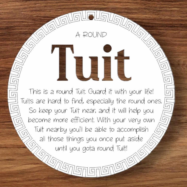 A - Round - Tuit - Etsy