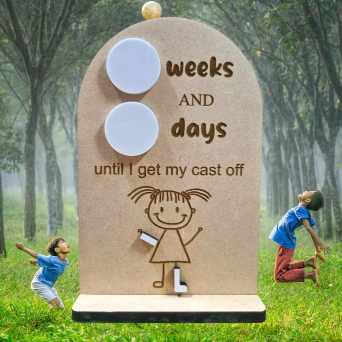 Boy and Girl Cast off Countdown SVG & DXF Cutting Machine Files - Etsy