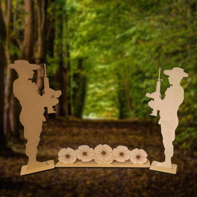 ANZAC Day Ornament Bundle SVG & DXF Cutting Machine Files - Etsy Australia