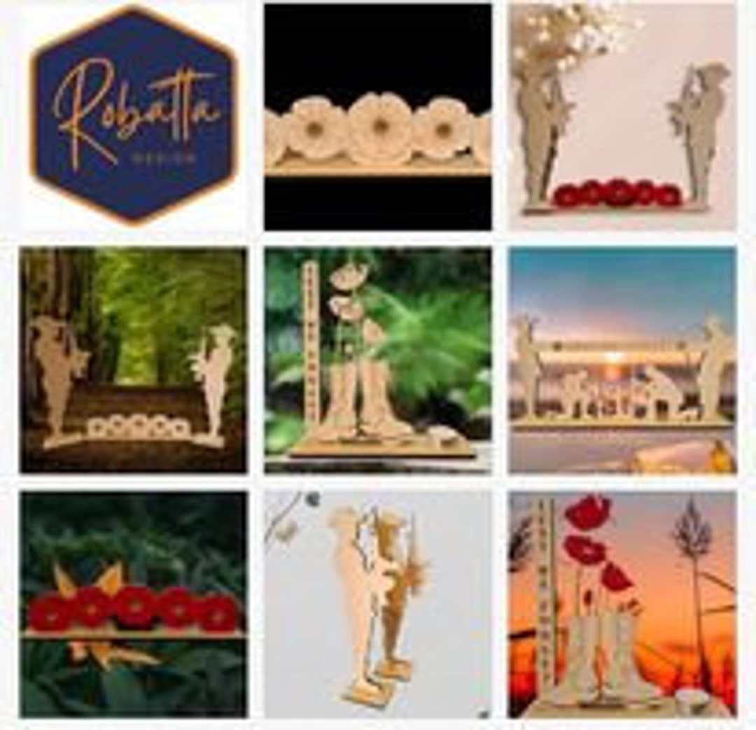 ANZAC Day Ornament Bundle SVG & DXF Cutting Machine Files - Etsy