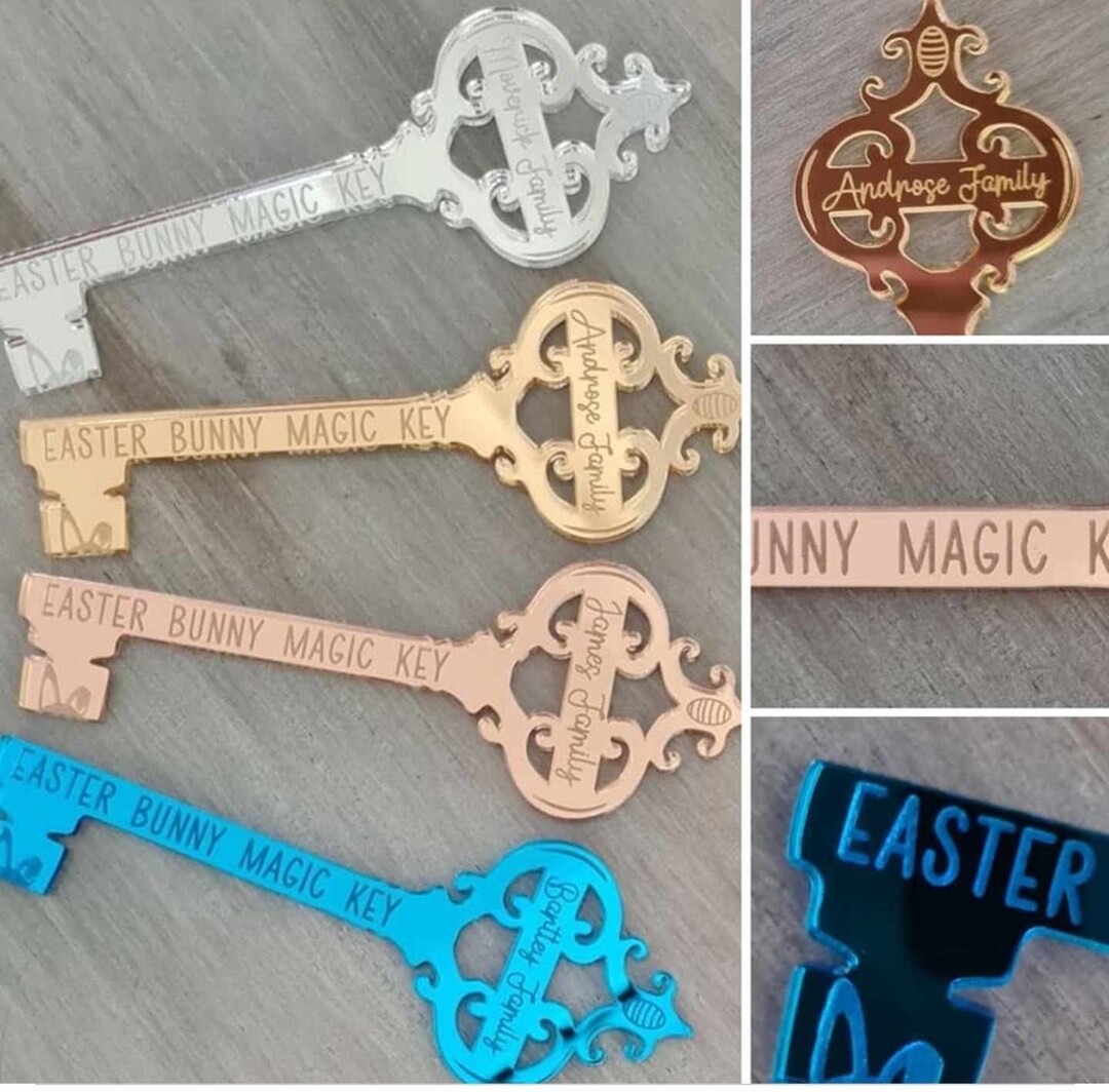 Easter Bunny and Santa Magic Key SVG & DXF Cutting Machine File - Etsy