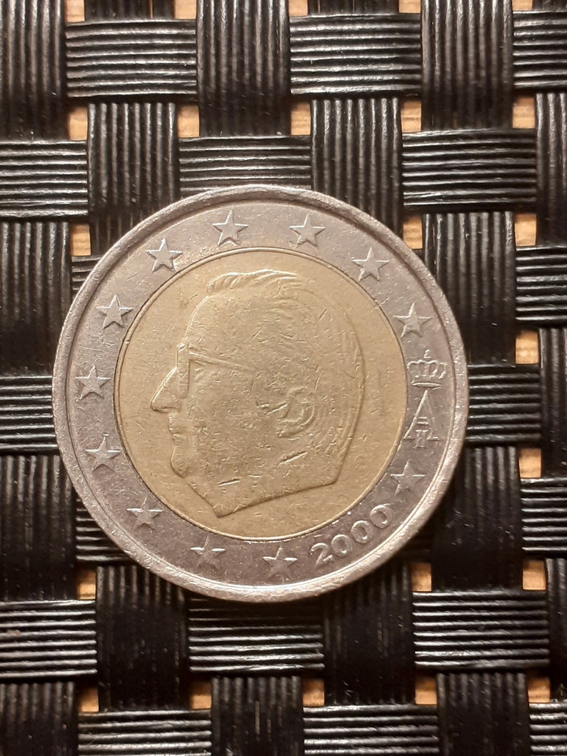 Pièce rare, Pièce de 2 euros 2000 Belgique Albert II. - Etsy France