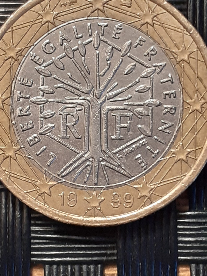 Pièce rare, Pièce de 1 euro France 1999, l'arbre de la liberté. - Etsy ...