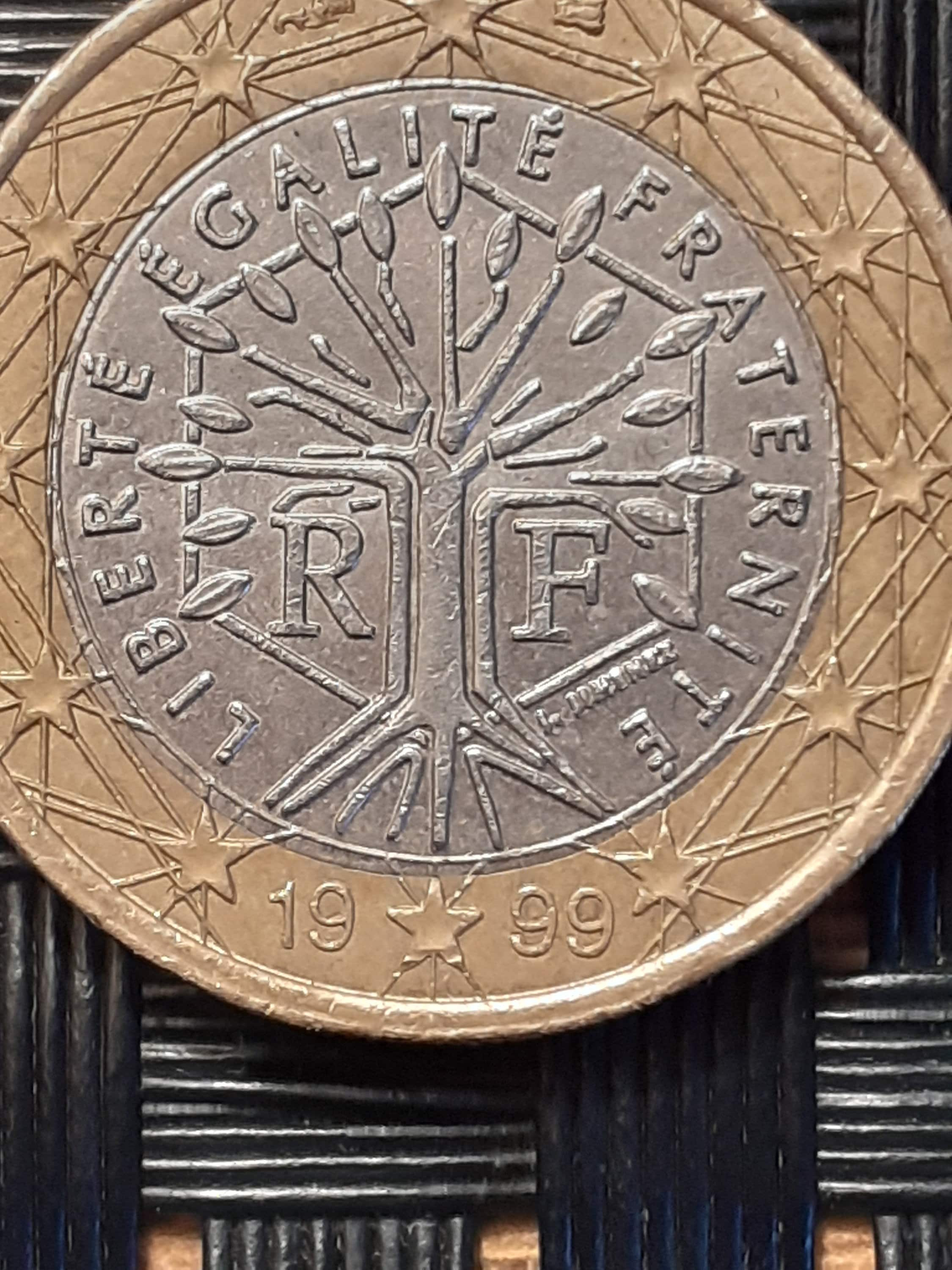 Rare Coin, 1 Euro Coin France 1999, the Tree of Freedom. - Etsy