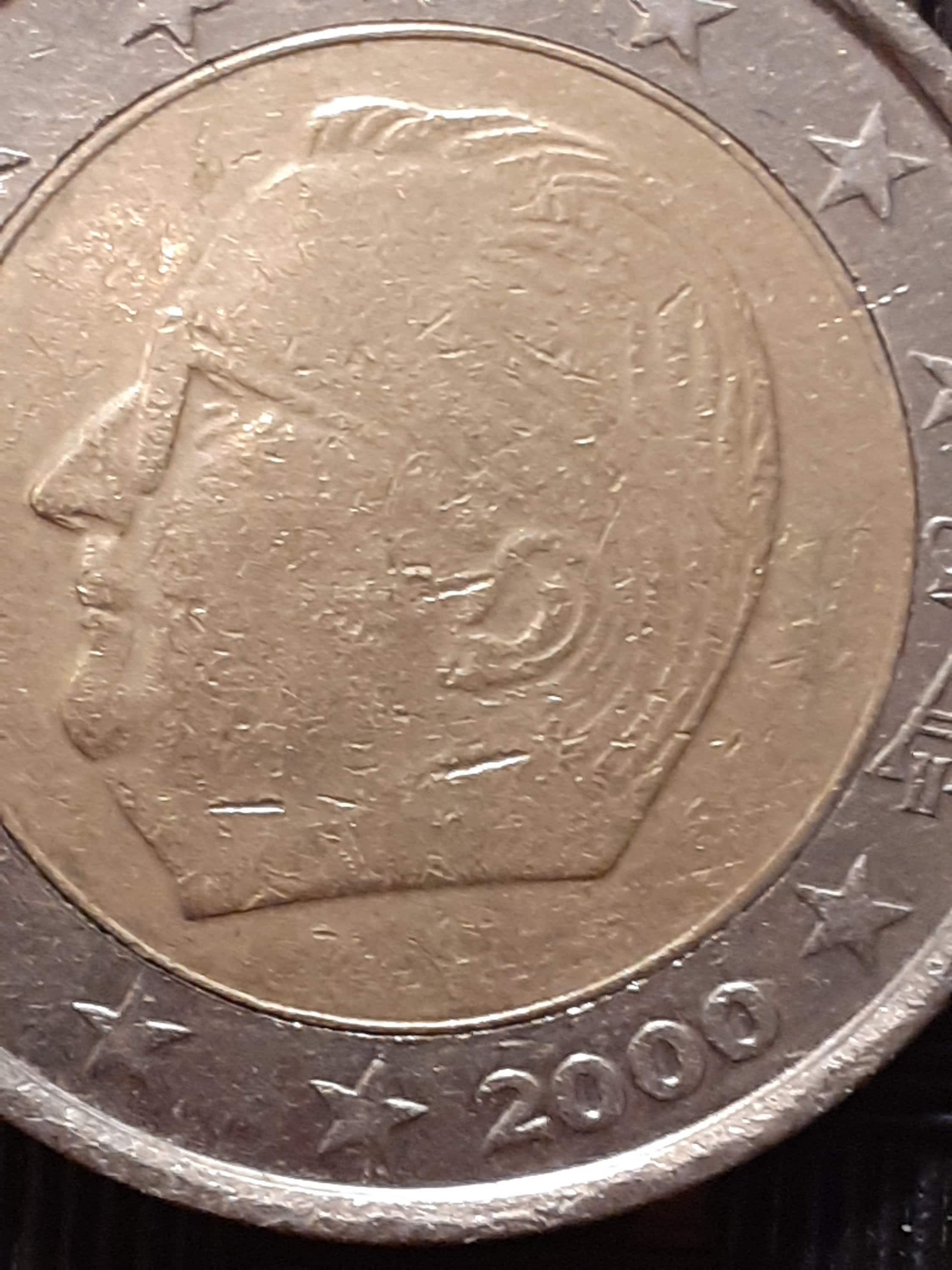 Pièce rare, Pièce de 2 euros 2000 Belgique Albert II. - Etsy France