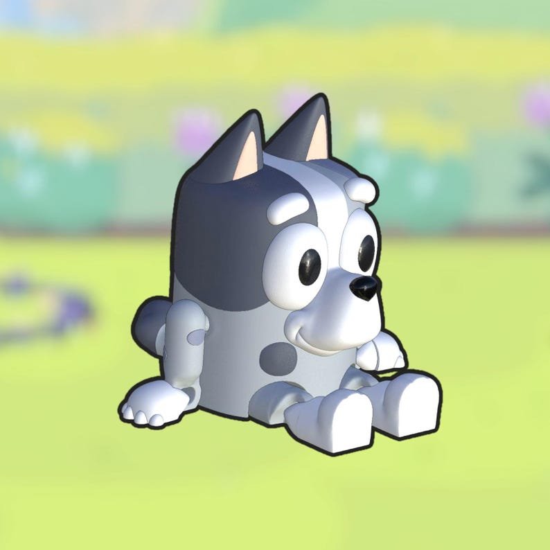 STL/3MF File MUFFIN Articulated of BLUEY for 3D Print - Etsy Australia