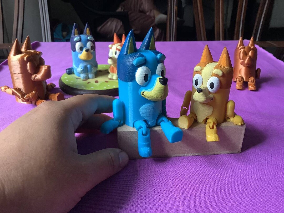 BLUEY FLEXI STL File Without Supports - Etsy