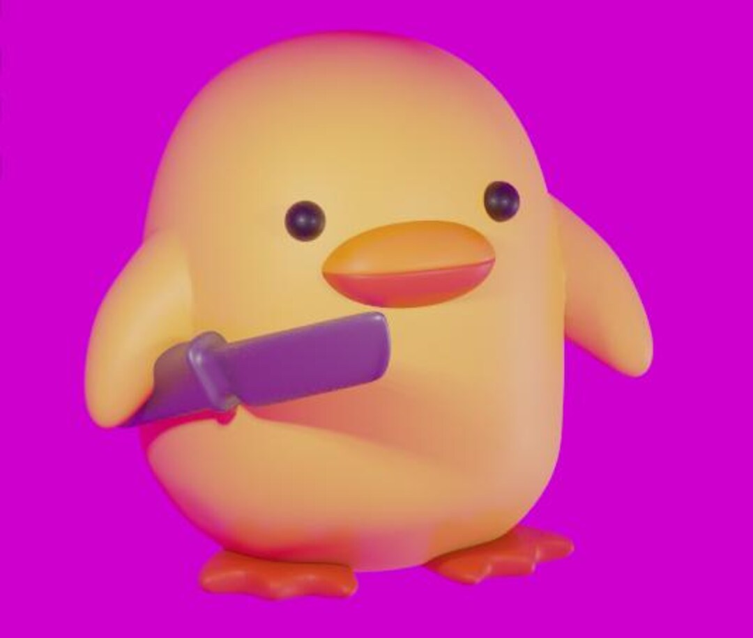 Stl File DUCK With KNIFE MEME for 3d Printing - Etsy Australia