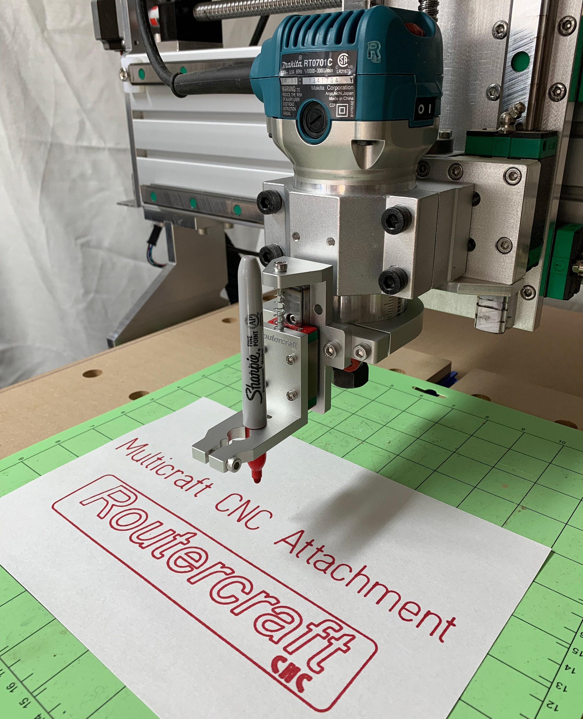 3-in-1 CNC Attachment: Pen Plotter + Drag Knife + Diamond Engraver for ...