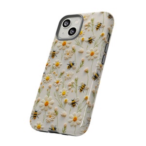 Afternoon Bee-light Spring Bumblebee Phone Case | Embroidery Print ...